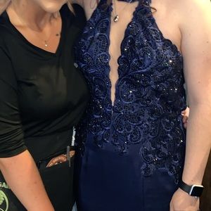 Mori Lee | Dresses | Morilee Dark Blue Prom Dress | Poshmark